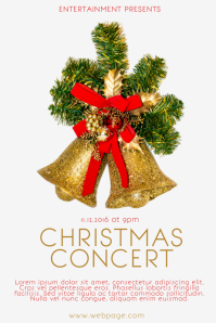 Christmas Concert Flyer Design TEmplate | PosterMyWall