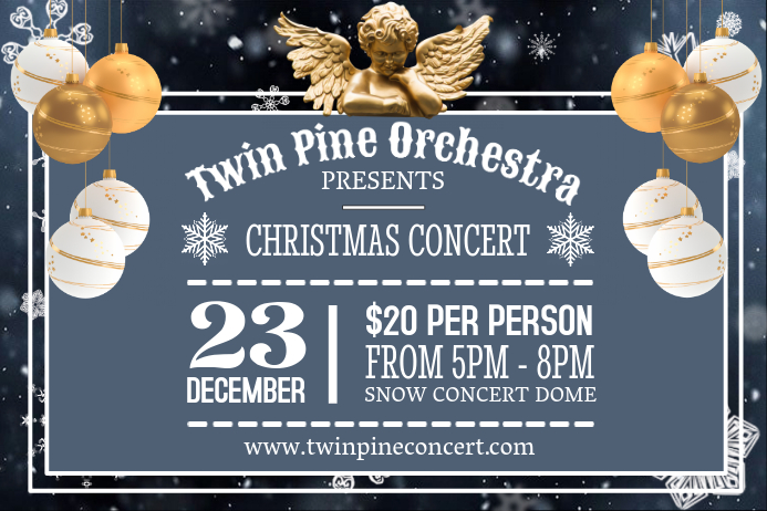 Christmas Concert Poster Template | PosterMyWall