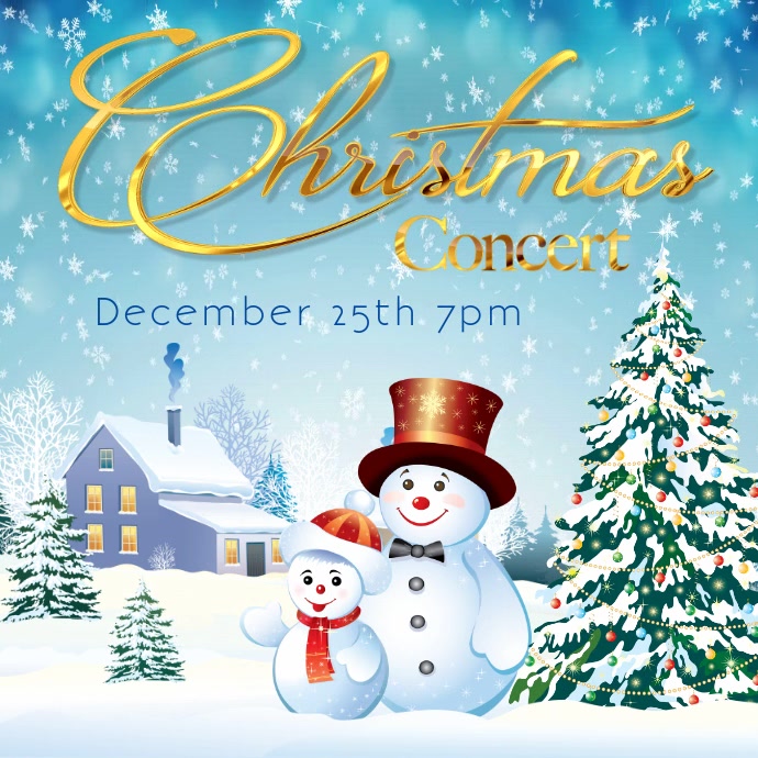 Christmas Concert video Template | PosterMyWall