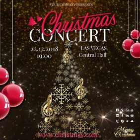 Christmas Concert Video Template | PosterMyWall