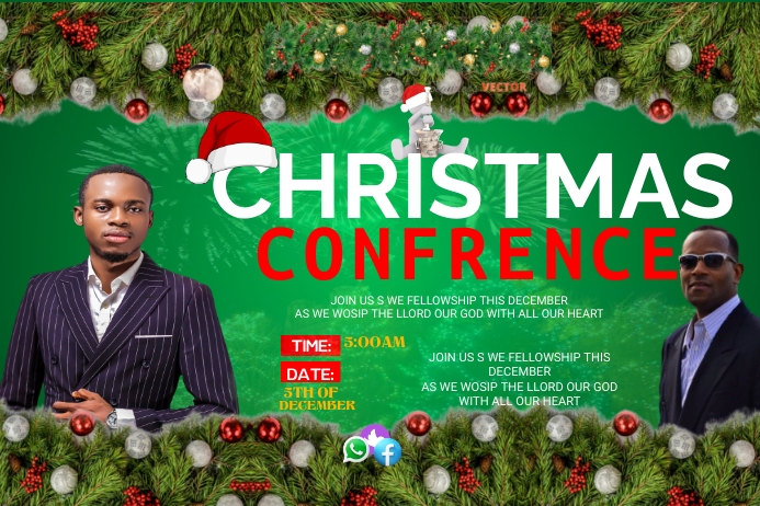 christmas confrence Template | PosterMyWall