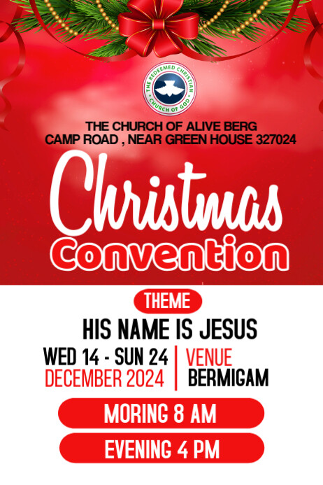 Christmas convention flyer Template | PosterMyWall