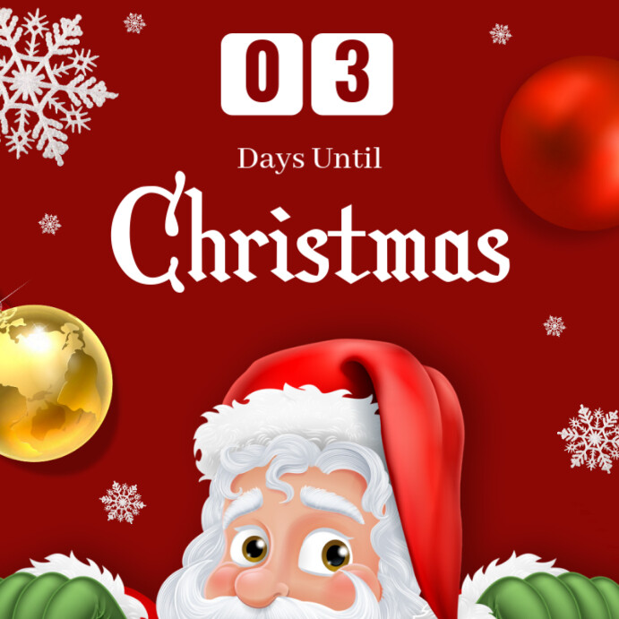 Plantilla de Christmas Countdown | PosterMyWall