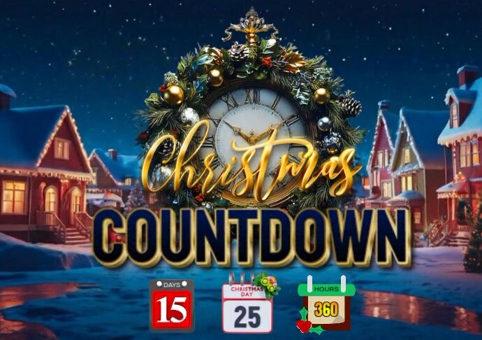 Christmas Countdown Template | PosterMyWall