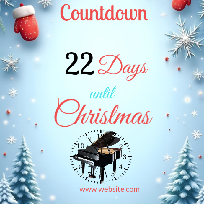 Christmas Countdown Event Template | PosterMyWall