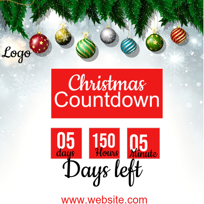 Christmas countdown flyer Template | PosterMyWall