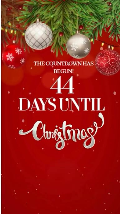 christmas countdown instagram story template | PosterMyWall