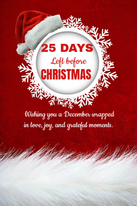 Christmas Countdown Template | PosterMyWall