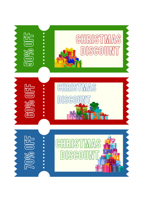 Christmas coupon code Template | PosterMyWall