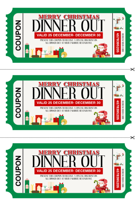 Christmas Coupon Template | PosterMyWall