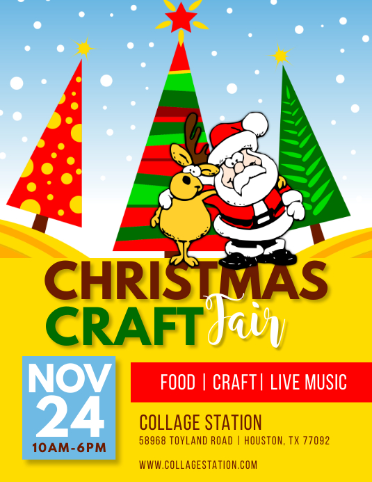 Christmas Craft Fair Flyer Template | PosterMyWall