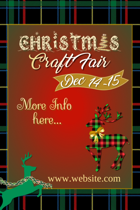 Christmas Craft Faire Poster Template | PosterMyWall