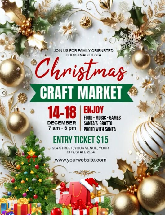 Christmas Craft Market Ad Template | PosterMyWall