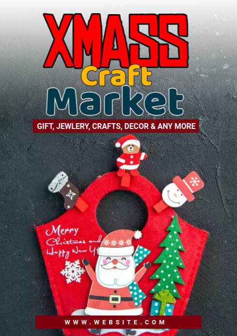 Christmas Craft Market Flyer (1) Template | PosterMyWall