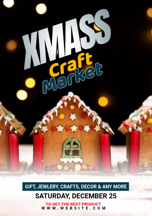 Plantilla de Christmas Craft Market Flyer | PosterMyWall