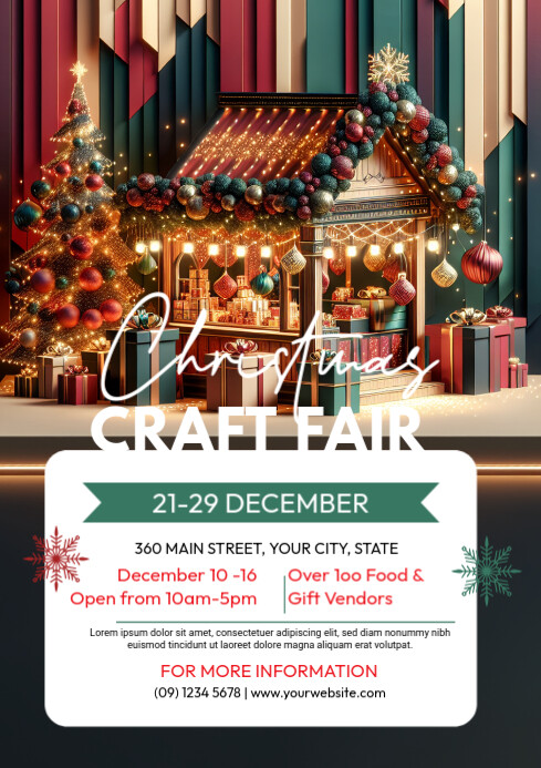 Copy of Christmas Craft Market Flyer | PosterMyWall