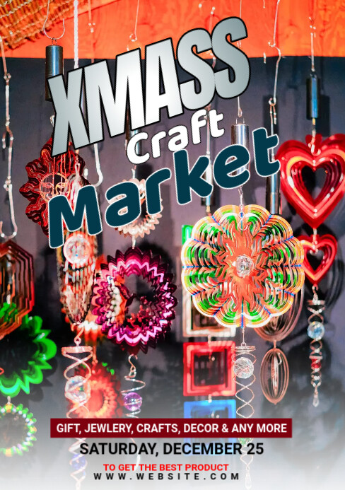Christmas Craft Market Flyer Template | PosterMyWall