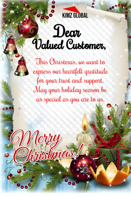 Christmas customer appreciation card Template | PosterMyWall