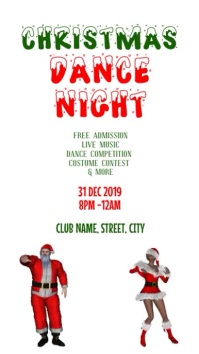 Christmas dance party Template | PosterMyWall