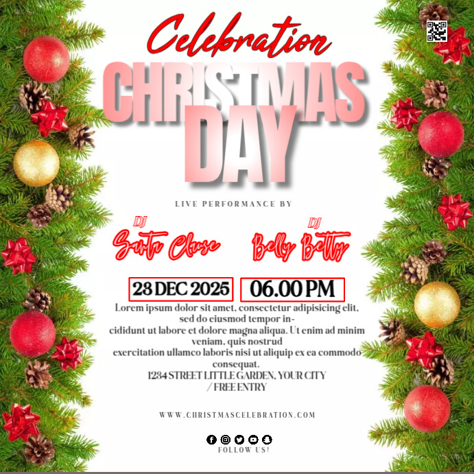 Christmas Day Ads Template | PosterMyWall