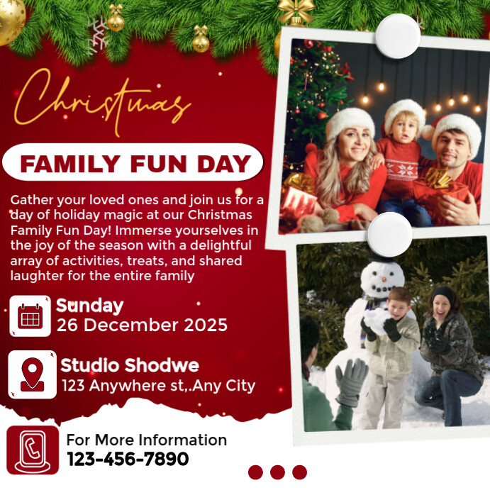 Christmas day Template | PosterMyWall