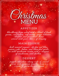 Christmas DAY DINNER menu TEMPLATE | PosterMyWall