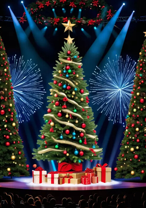 Christmas Day Live Stage Template | PosterMyWall