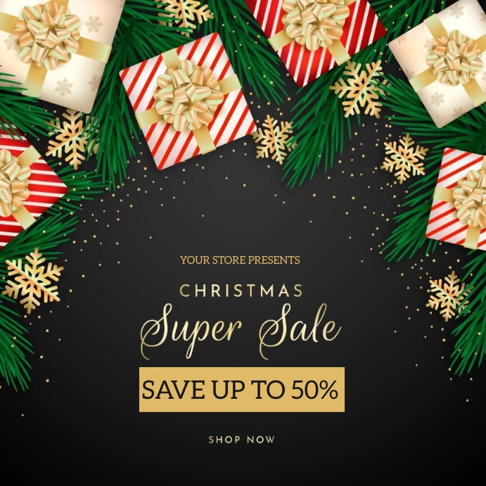 CHRISTMAS DAY STORES SALE Flyer Template | PosterMyWall