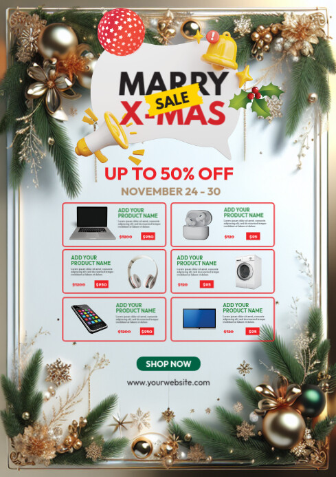 Copy of Christmas deals flyer | PosterMyWall