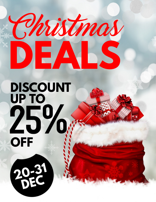 Christmas Deals Flyer Template | PosterMyWall