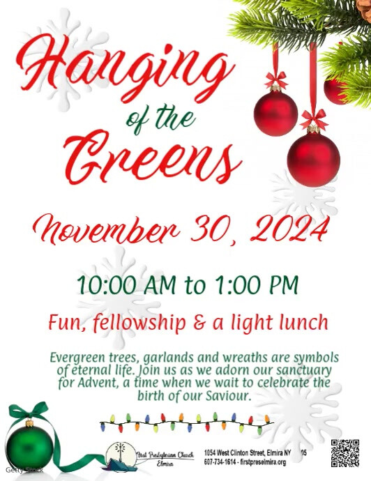 Copy of Christmas Decorating Hanging of the Greens | PosterMyWall