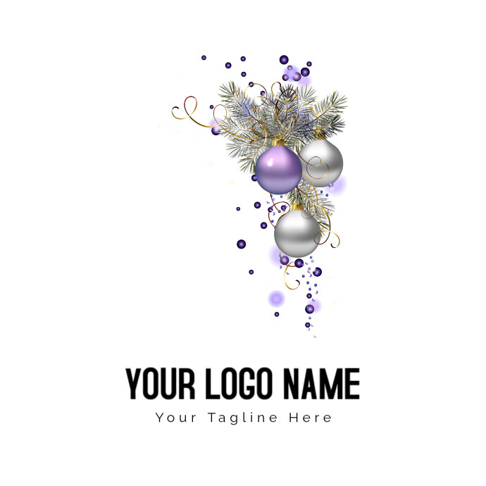 Christmas Decoration Christmas Ornament Logo Template | PosterMyWall