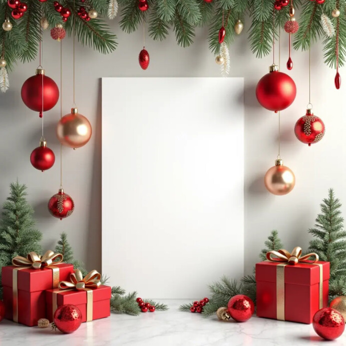 Christmas design frame Template | PosterMyWall