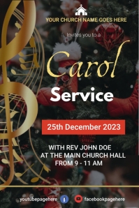 CHRISTMAS CAROL POSTER Template | PosterMyWall