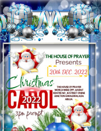 Christmas letter to santa flyer Template | PosterMyWall