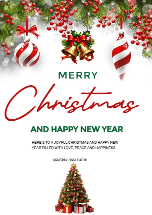 Christmas design template Modelo | PosterMyWall