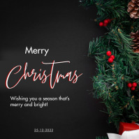 Merry Christmas Instagram post Template | PosterMyWall