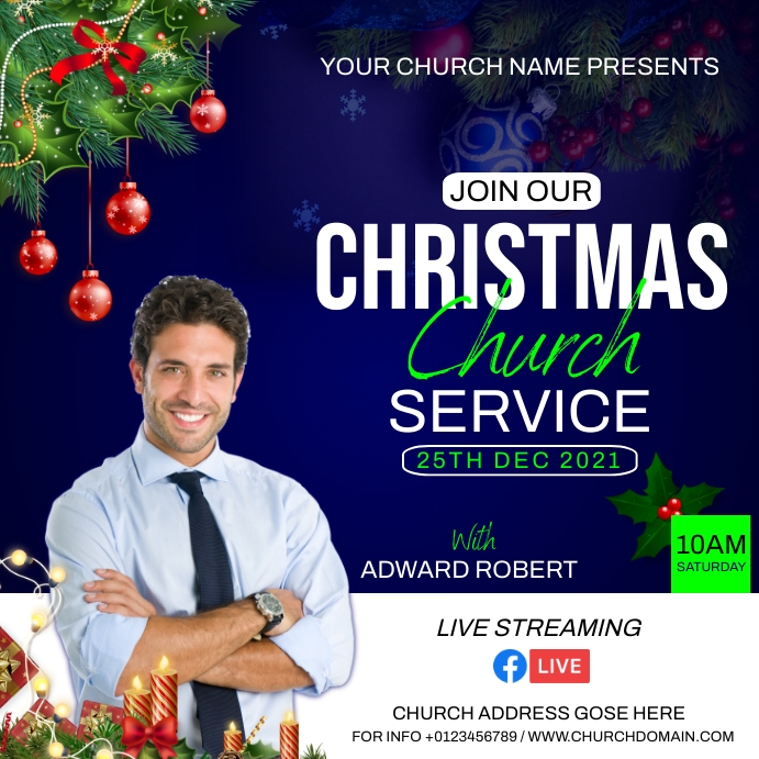 CHRISTMAS Template | PosterMyWall