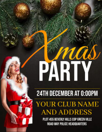 Christmas open house party flyer Template | PosterMyWall