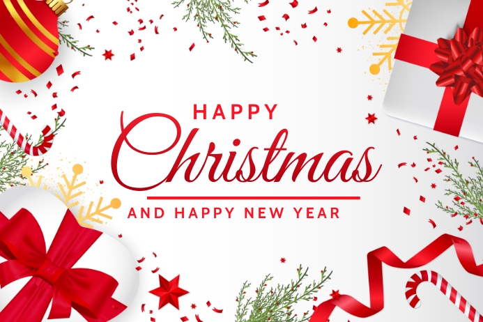 Christmas design with christmas elements Template | PosterMyWall