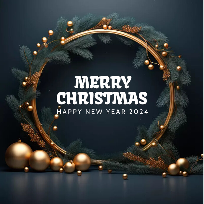 Christmas design with tree branches Template | PosterMyWall