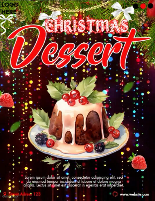 Christmas Dessert Ads Template | PosterMyWall