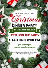 Christmas Dinner Ads Template | PosterMyWall