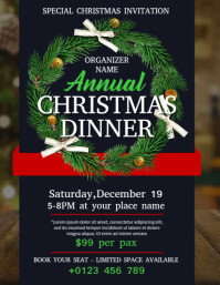 Christmas Dinner Party Template | PosterMyWall