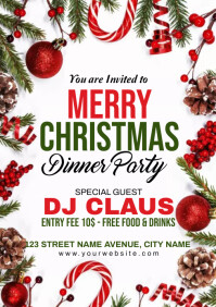 Christmas Dinner Template | PosterMyWall