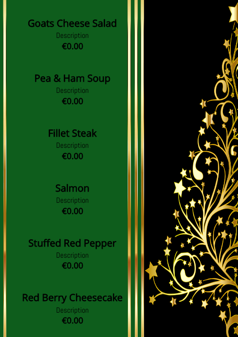 Christmas dinner Template | PosterMyWall