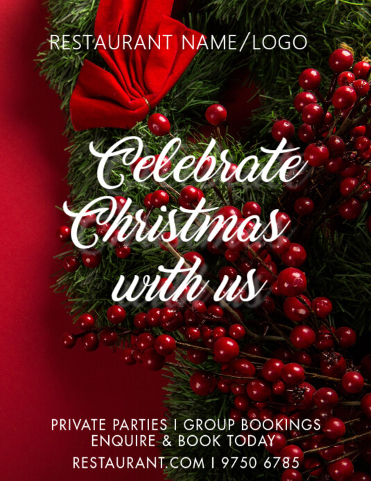 Christmas Dinner Template | PosterMyWall