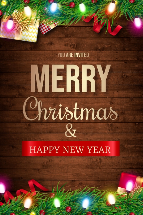 Christmas Dinner Flyer Template | PosterMyWall