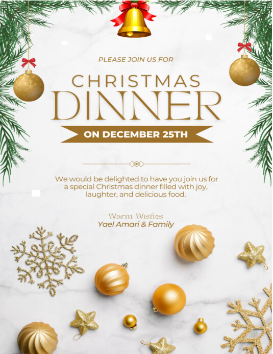 Copy of christmas dinner flyers | PosterMyWall
