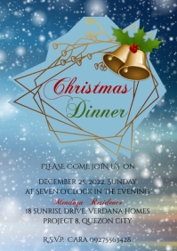 Christmas Dinner Invite Template | PosterMyWall
